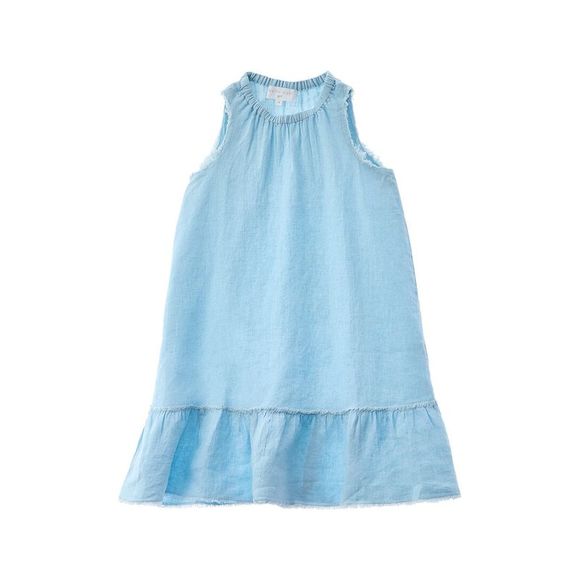 Bella Dahl | Dresses | Bella Dahl Frayed Ruffle Linen Dress | Poshmark